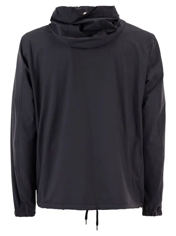 Herno Technical Windbreaker With Adjustable Hood