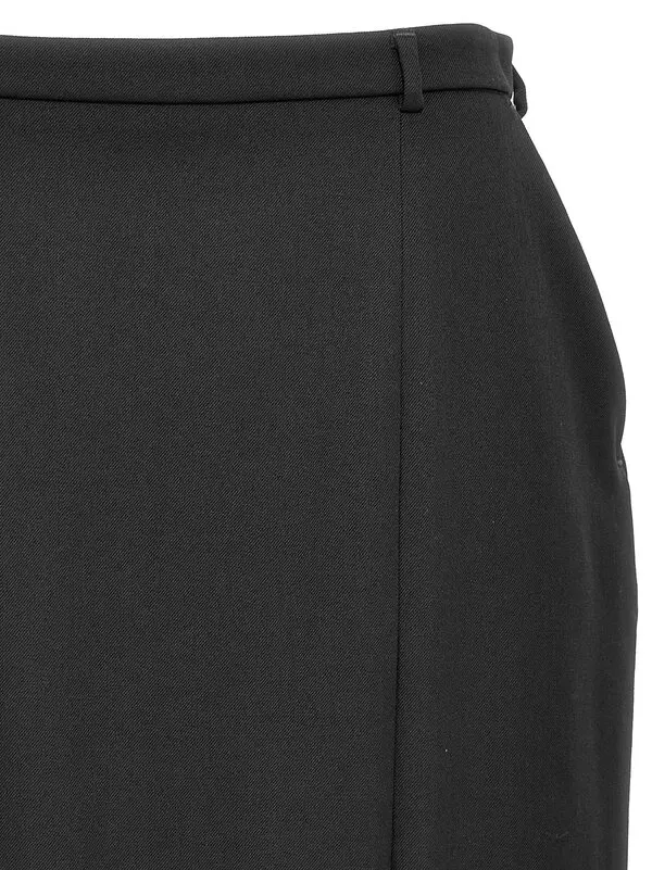 Dolce & Gabbana Wool Skirt With Front Slit