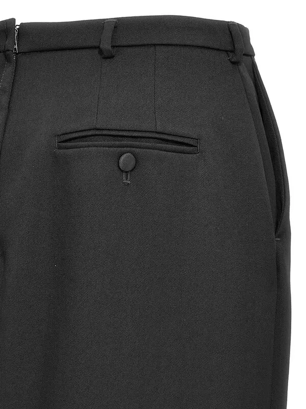 Dolce & Gabbana Wool Skirt With Front Slit