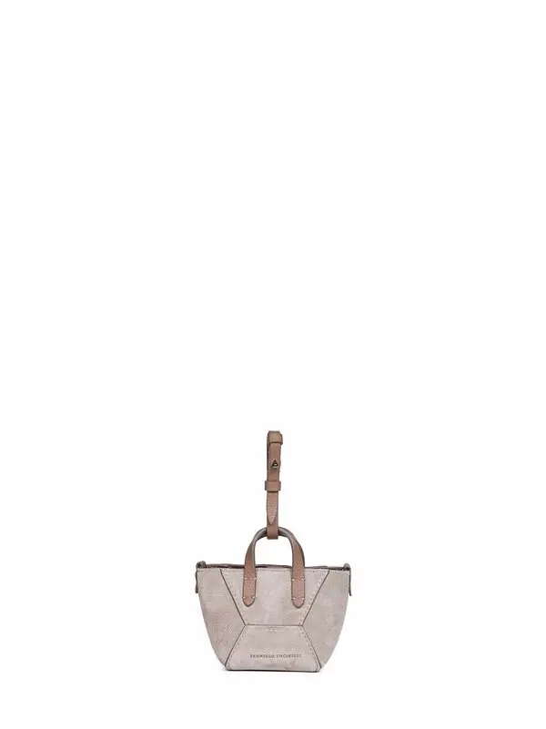 Brunello Cucinelli Duo Micro Bag With Precious Chain - Multicolor