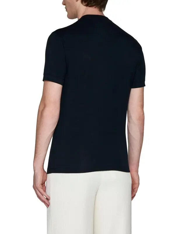 Giorgio Armani Icon T-shirt In Jersey