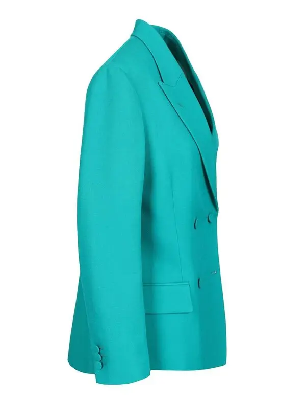 Fendi Grain De Poudre Wool Blazer