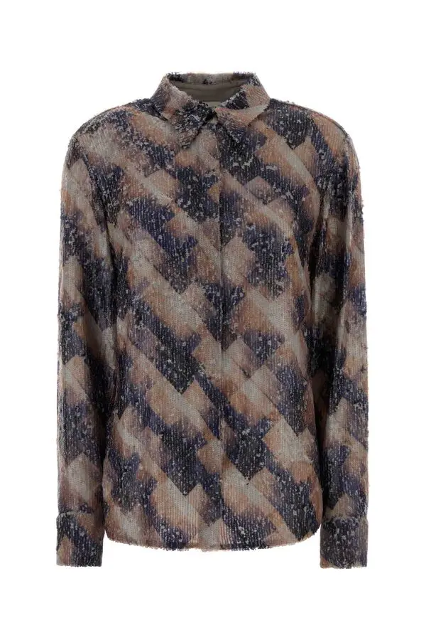 Dries Van Noten Embellished Viscose Shirt - Multicolor