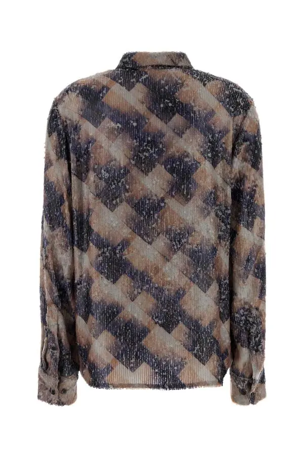 Dries Van Noten Embellished Viscose Shirt - Multicolor