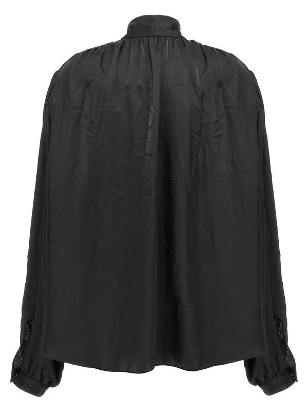 Balenciaga Double Sleeve Technical Crêpe Shirt