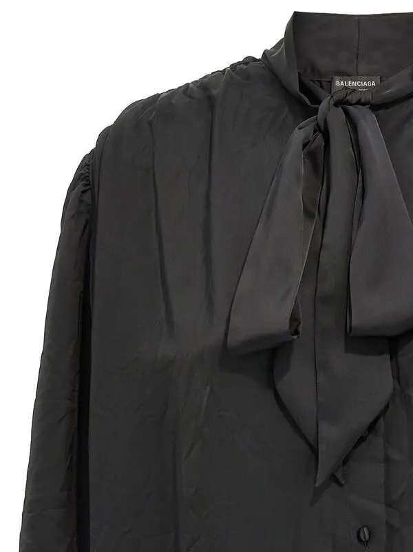 Balenciaga Double Sleeve Technical Crêpe Shirt
