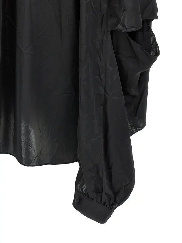 Balenciaga Double Sleeve Technical Crêpe Shirt