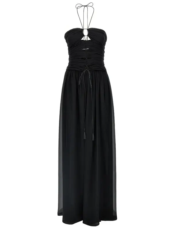 TOM FORD Silk Dress With Cut-out Detail - Black