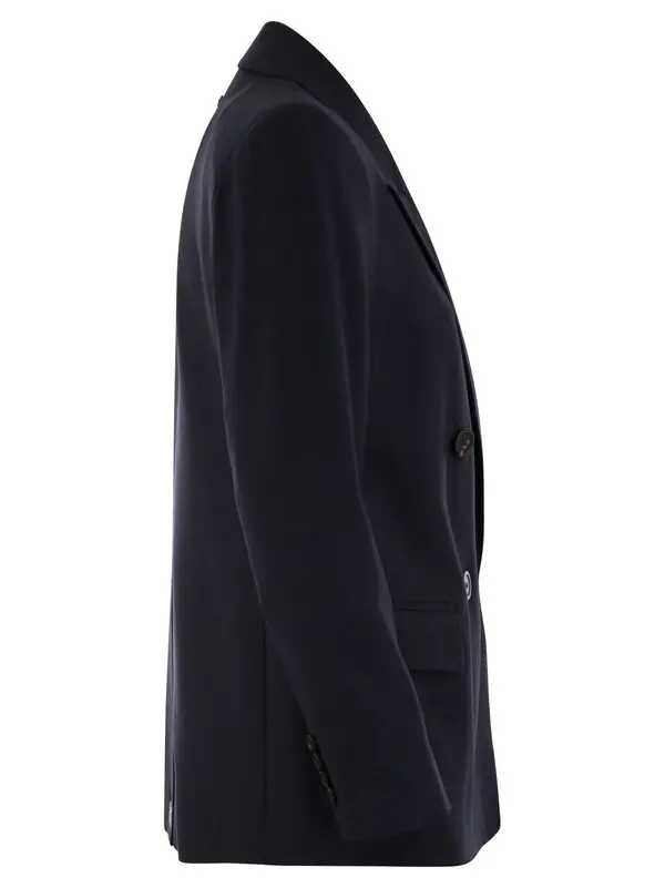 Peserico Viscose Blend Double-breasted Blazer