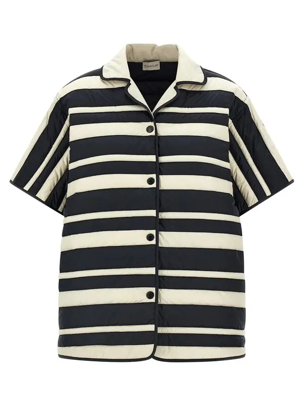 Moncler Striped Technical Fabric Shirt