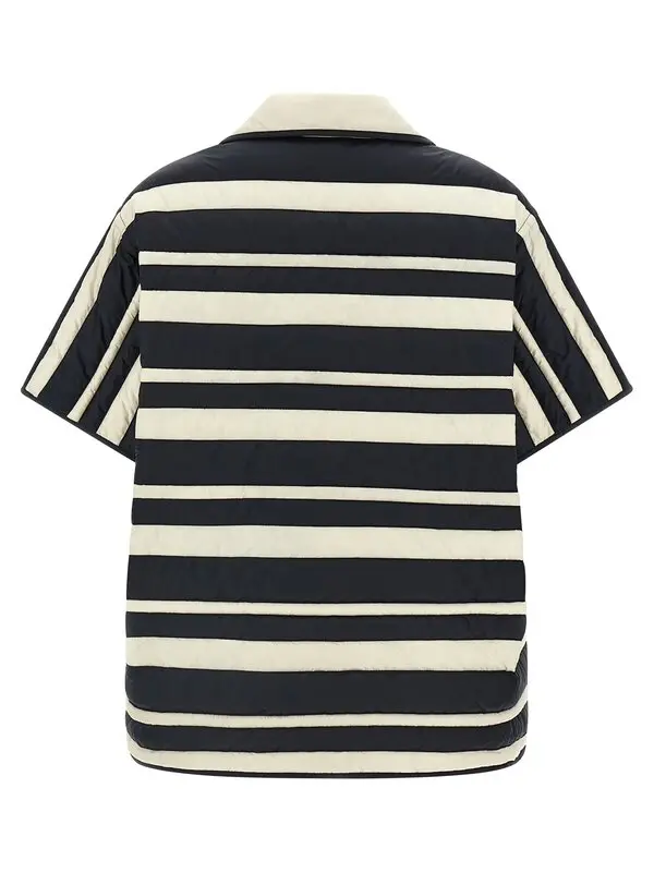 Moncler Striped Technical Fabric Shirt