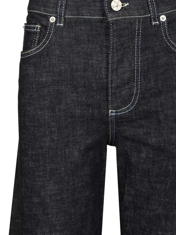 Marni Wide-leg Jeans With Embroidered Logo