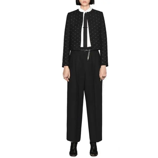Dior Wool And Silk Blend Belted Trousers