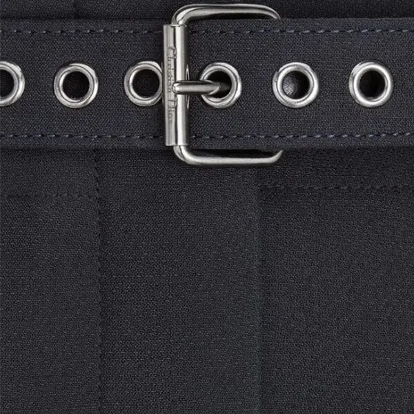 Dior Wool And Silk Blend Belted Trousers