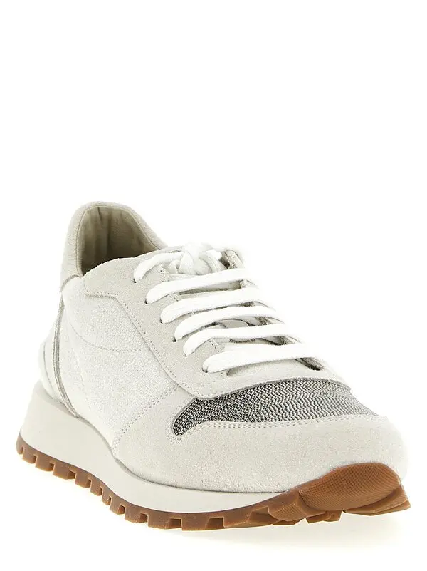 Brunello Cucinelli Monile Suede Sneakers - Green