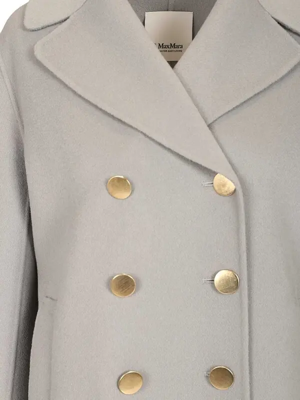 Max Mara Margot Wool Drap Jacket - Blue