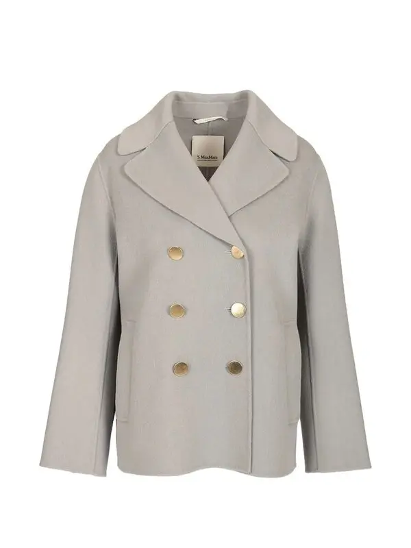 Max Mara Margot Wool Drap Jacket - Blue