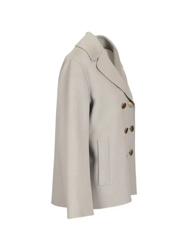 Max Mara Margot Wool Drap Jacket - Blue