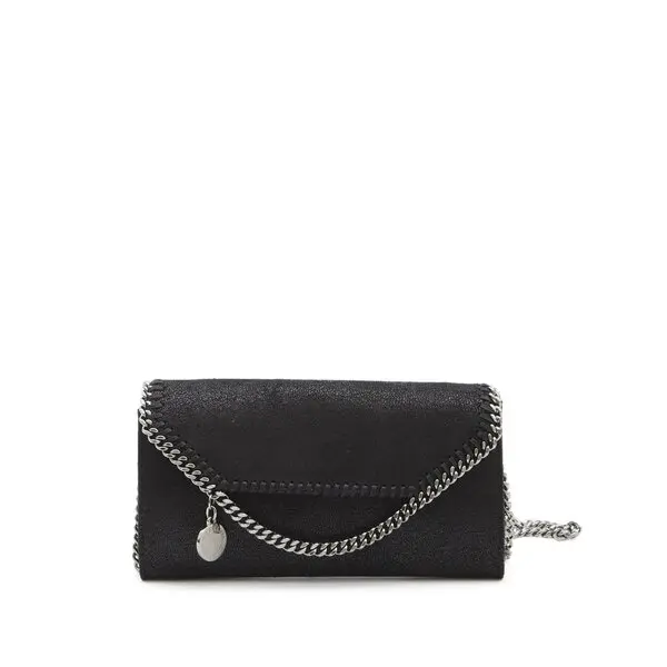 Stella McCartney Chain Strap Wallet - Black