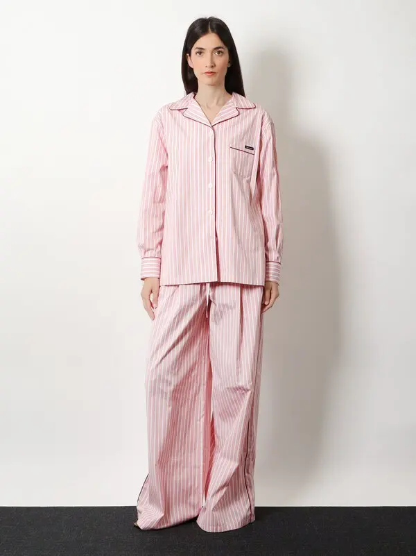 Dolce & Gabbana Striped Cotton Pajama Shirt