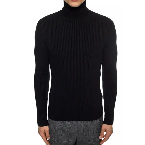 Balenciaga Ribbed Knit Turtleneck Sweater