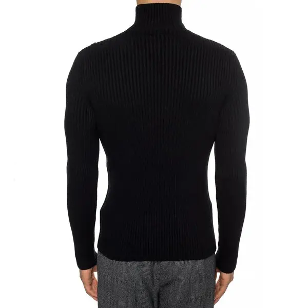 Balenciaga Ribbed Knit Turtleneck Sweater