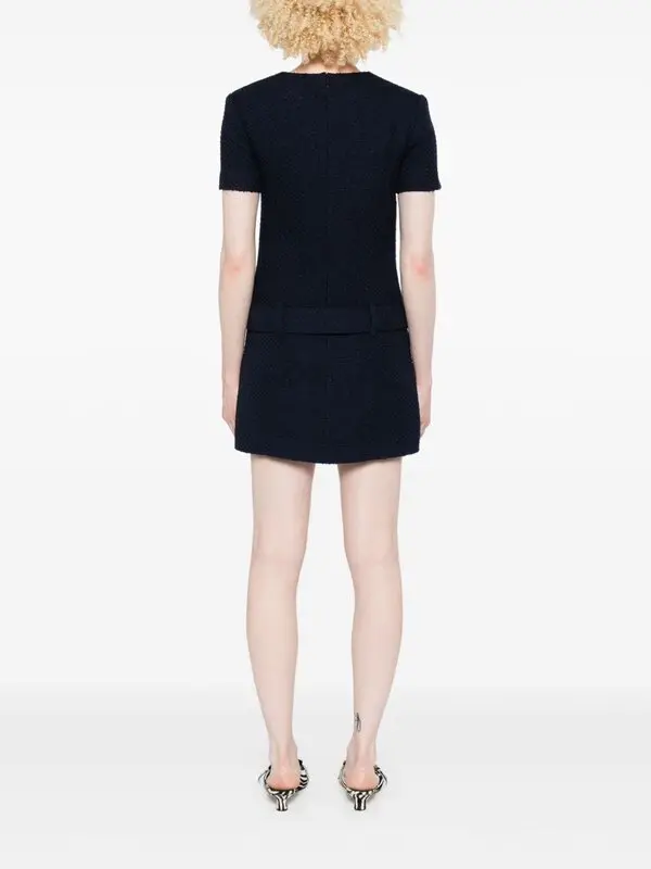 SELF-PORTRAIT Boucle Mini Dress - Multicolor