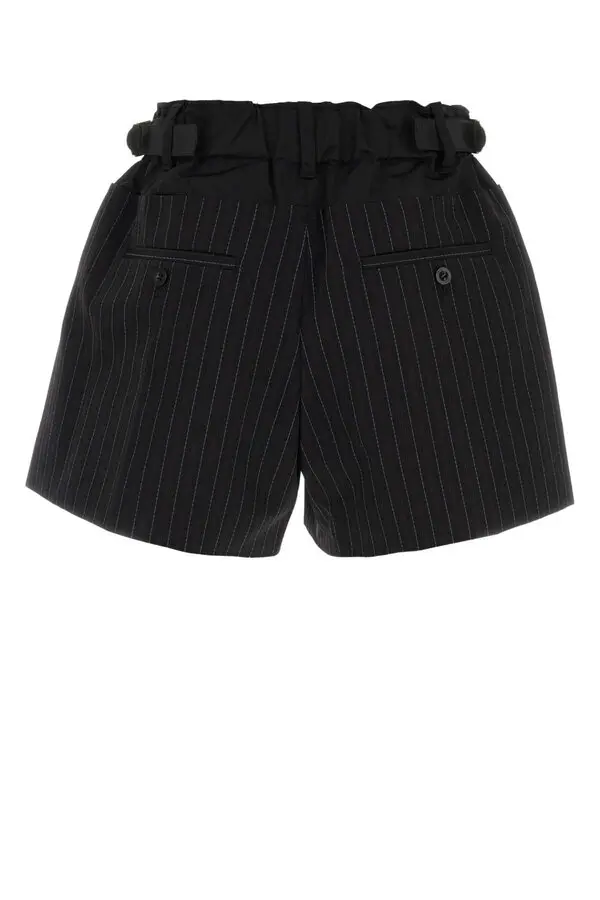 Sacai Embroidered Polyester Blend Shorts