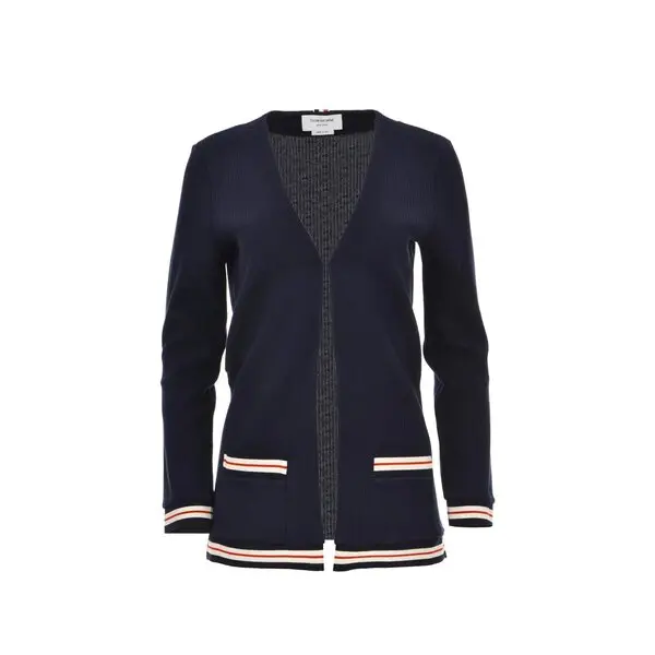 Thom Browne Cotton Cardigan - Blue