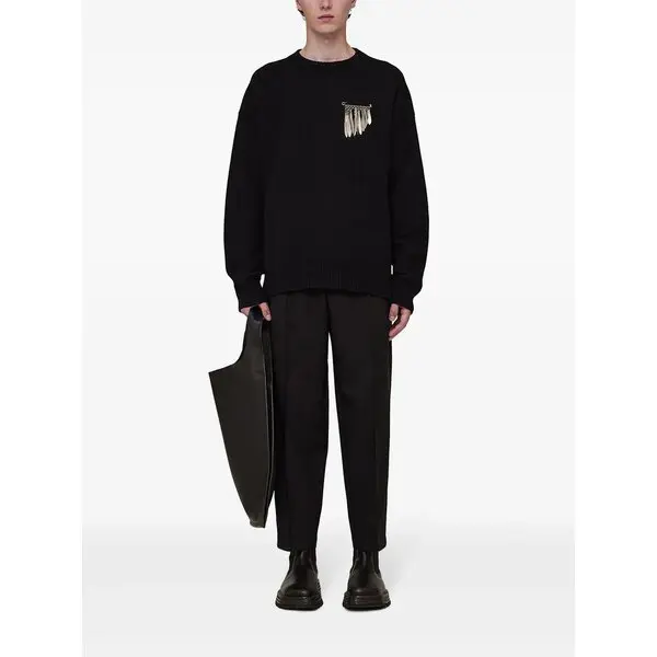 JIL SANDER Tailored Wide-leg Trousers - Black