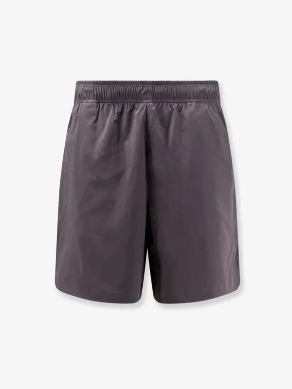 Stone Island Nylon Bermuda Shorts With Embroidered Logo - Multicolor