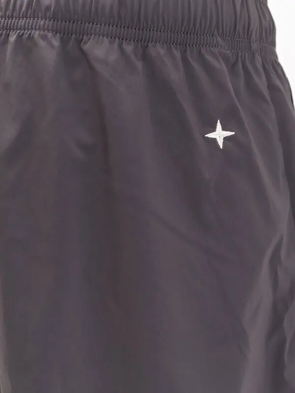 Stone Island Nylon Bermuda Shorts With Embroidered Logo - Multicolor