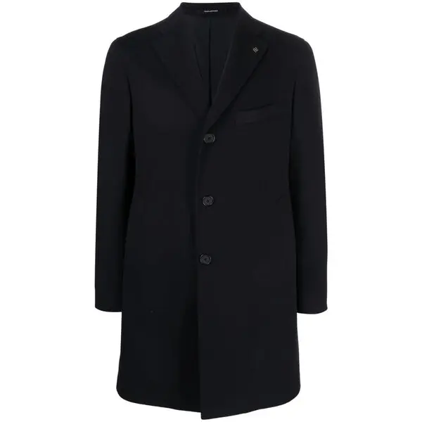 Tagliatore Coats Single Breasted Coats - Blue