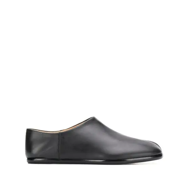 MAISON MARGIELA Leather Tabi Slip-on Loafers - Black