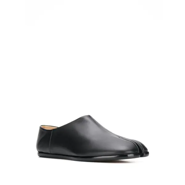 MAISON MARGIELA Leather Tabi Slip-on Loafers - Black