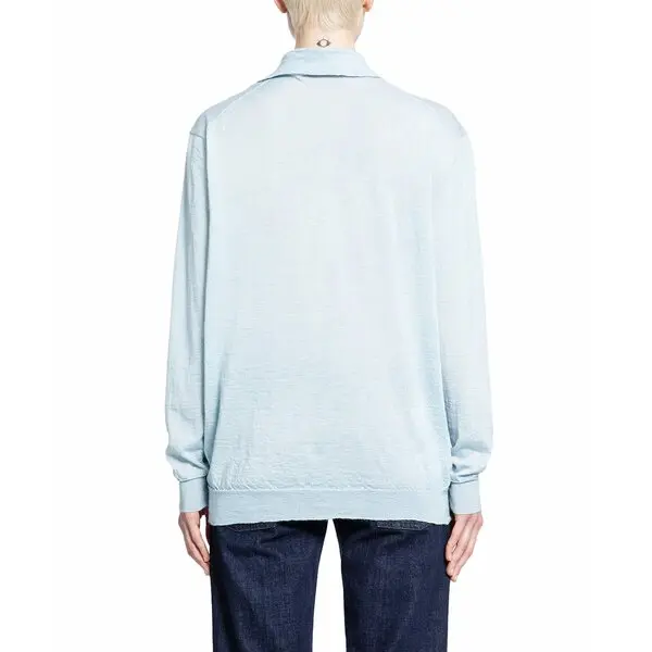 Miu Miu Cashmere Polo Shirt - Blue