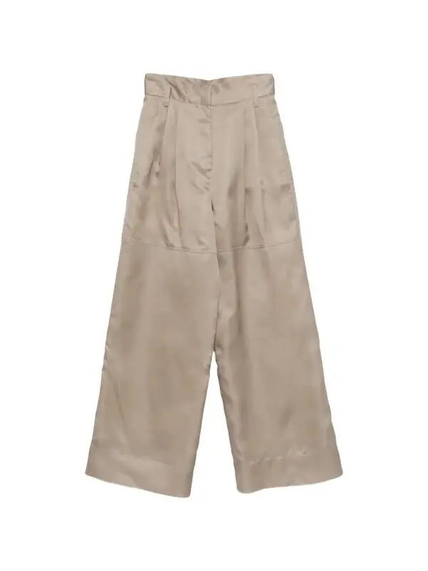 Alberta Ferretti Organza Palazzo Pants