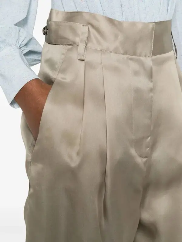 Alberta Ferretti Organza Palazzo Pants