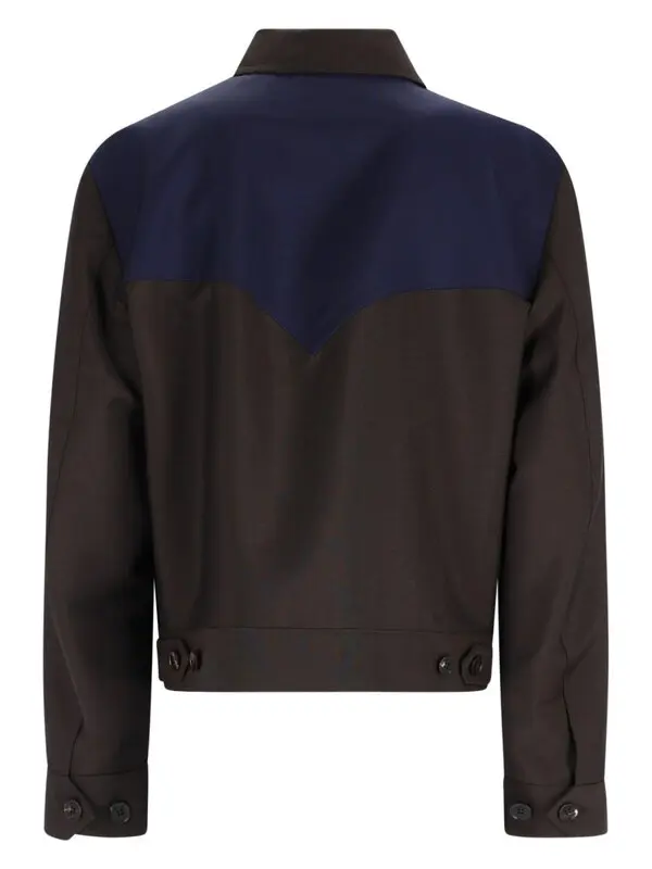 Versace Wool And Mohair Zip Jacket