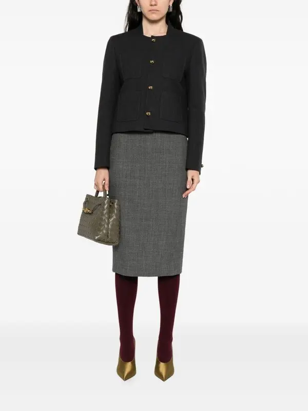 Bottega Veneta Lightweight Cotton Jacket With Knot Button Fastening