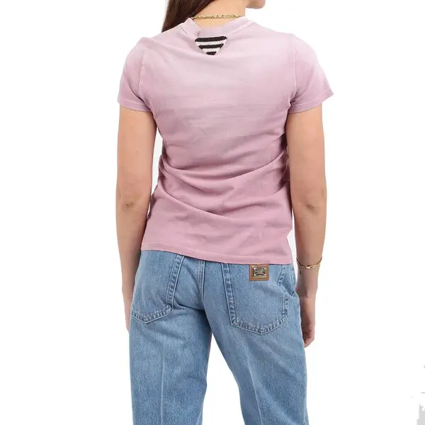 Prada Printed Logo T-shirt - Pink