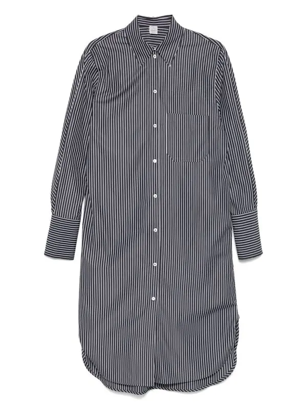 TOTEME Striped Cotton Shirtdress - Multicolor