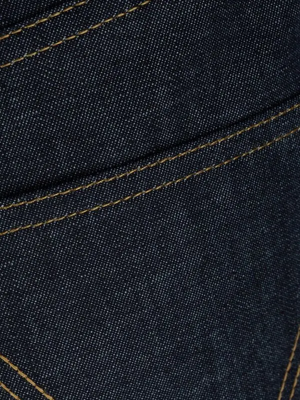 Bottega Veneta Straight Leg Jeans With Suede Pocket