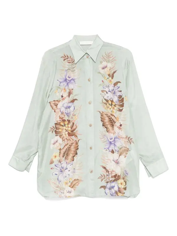 Zimmermann Printed Silk Shirt