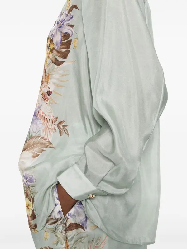 Zimmermann Printed Silk Shirt - Multicolor
