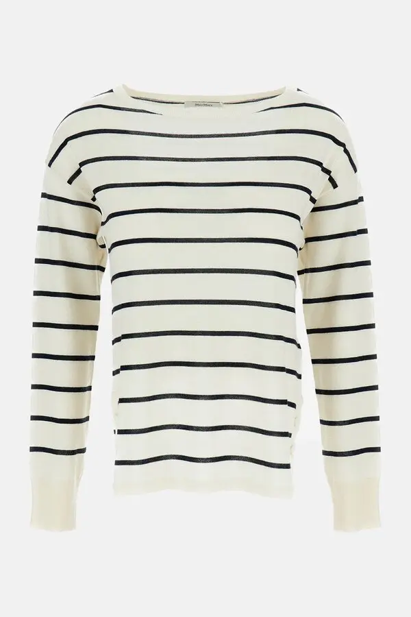 Max Mara Long Sleeve Striped Sweater - Multicolor