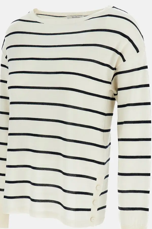 Max Mara Long Sleeve Striped Sweater