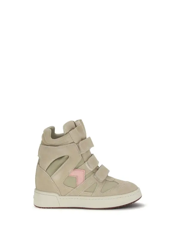 Isabel Marant Étoile Wedge Leather Sneakers - Cream