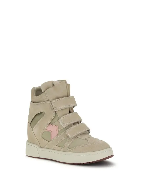 Isabel Marant Étoile Wedge Leather Sneakers - Cream