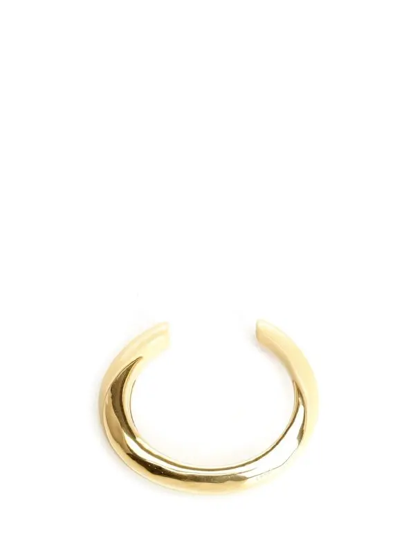 Chloé Curved Cuff In Shiny Metal